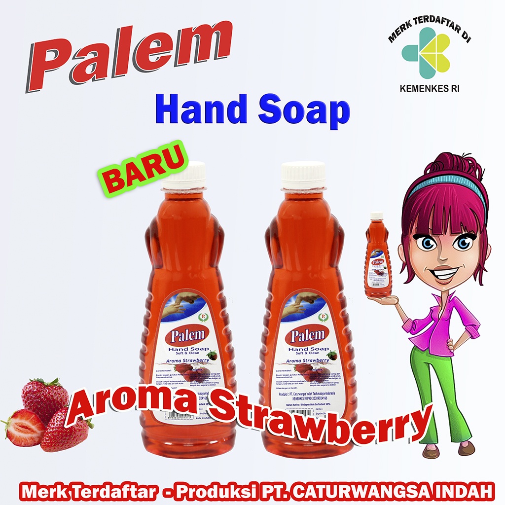 Jual Palem Hand soap sabun pencuci tangan kemasan botol cantik wangi ...