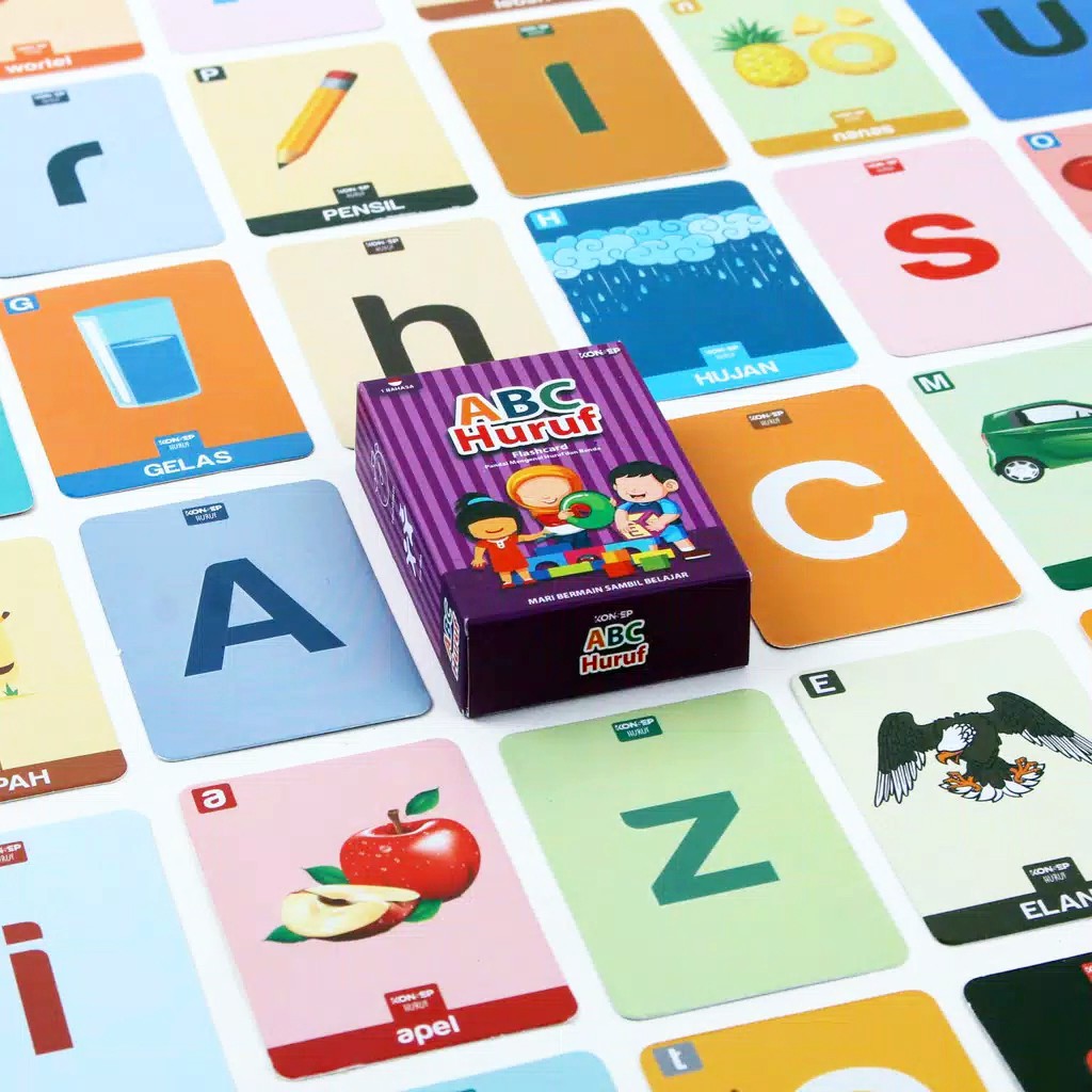 Jual Flash Card Alfabet Alphabet TEBAL / Flash Card / Mainan Edukasi ...