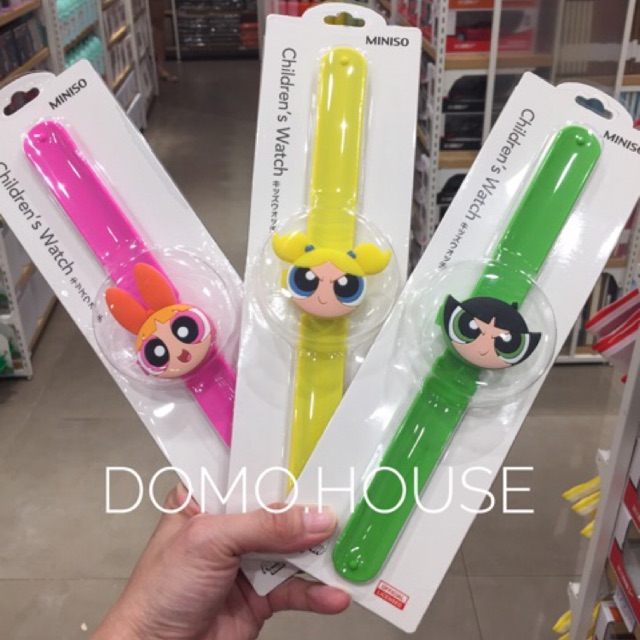 Jual MINISO POWERPUFF GIRL CHILDREN’S WATCH JAM TANGAN ANAK | Shopee ...