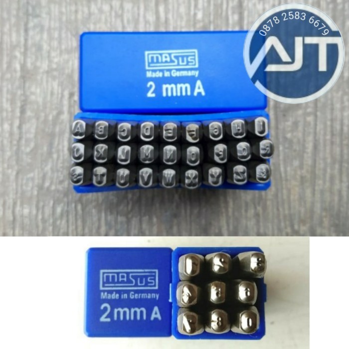 Jual HURUF KETOK ANGKA KETOK SIZE 2 MM MASUS KETOK HURUF Ketok Angka ...