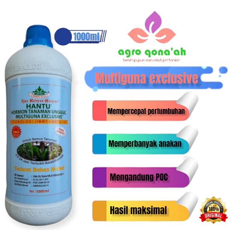 Jual PUPUK JIMMY HANTU MASA PERTUMBUHAN MULTIGUNA EXCLUSIVE 1000ML ...