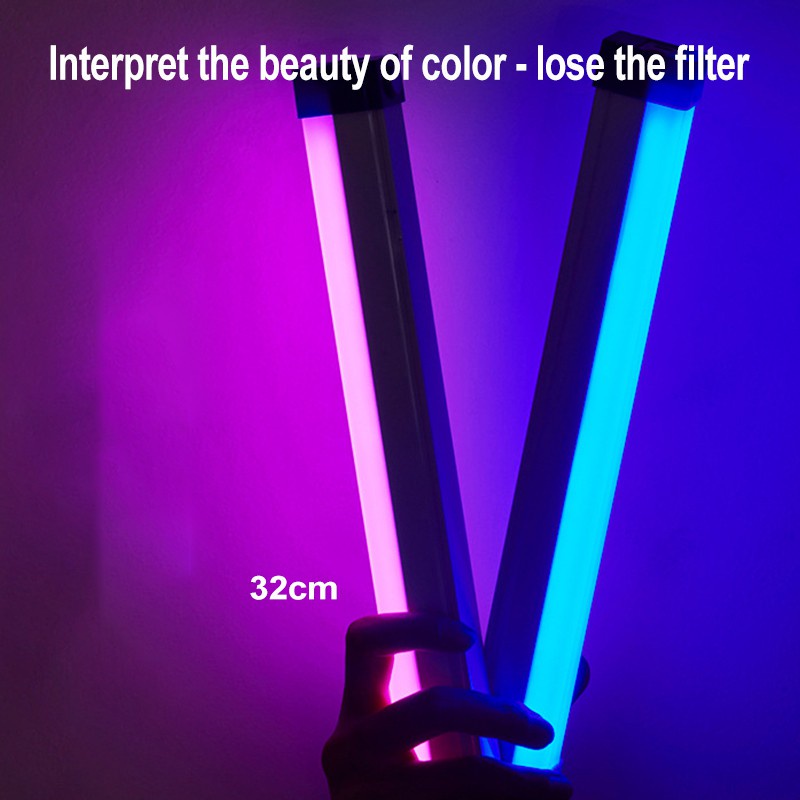 Jual Chargeable Handheld LED Video Light Stick Photography Light RGB ...