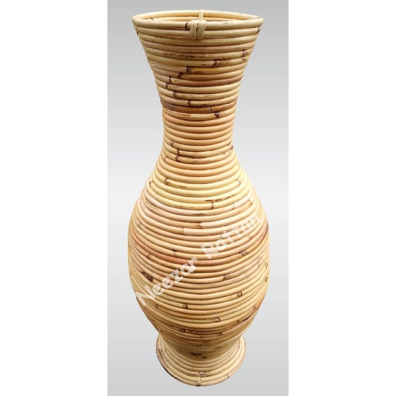 Jual Vas Pot Guci Tempat Bunga Dari Rotan Tinggi 100 Cm | Shopee Indonesia