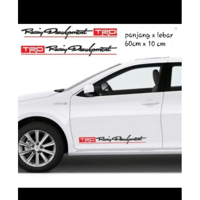 Jual cutting sticker mobil TRD Racing Development | Shopee Indonesia