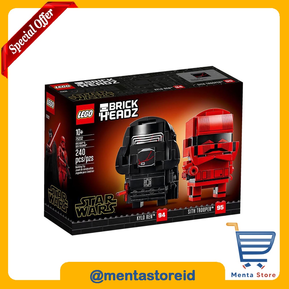 Jual LEGO Brickheadz 75232 Kylo Ren & Sith Trooper Star Wars Legendary ...