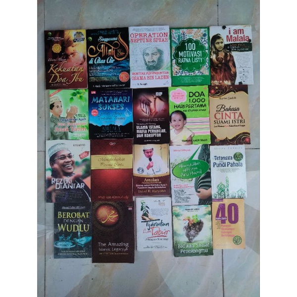 Jual OBRAL BUKU BACAAN | BUKU AGAMA | HADITS | MOTIVASI | Shopee Indonesia