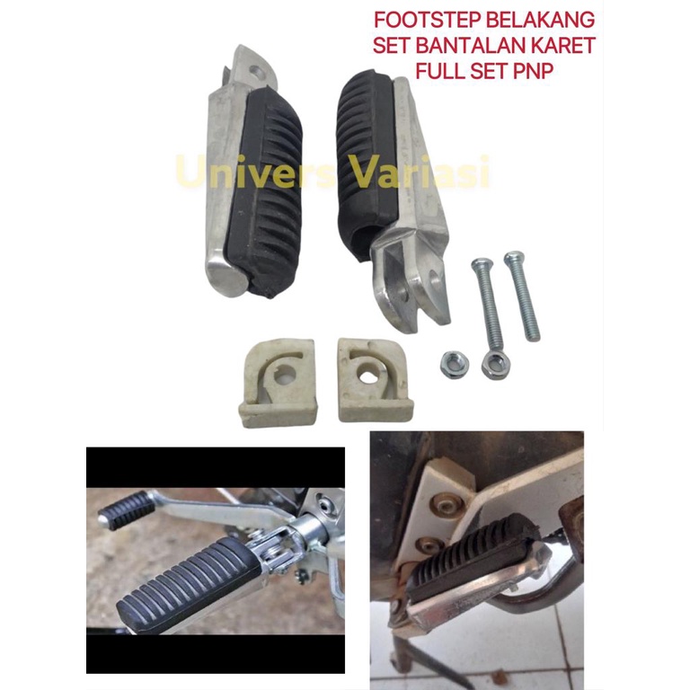 Jual Footstep Depan Karet Yamaha Foot Step Set Baut Per + Bantalan ...