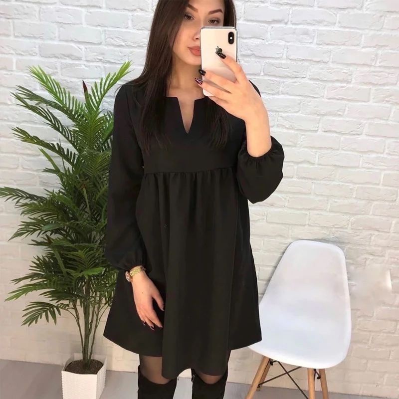 Jual Sabrina gaun mini leher V | Shopee Indonesia
