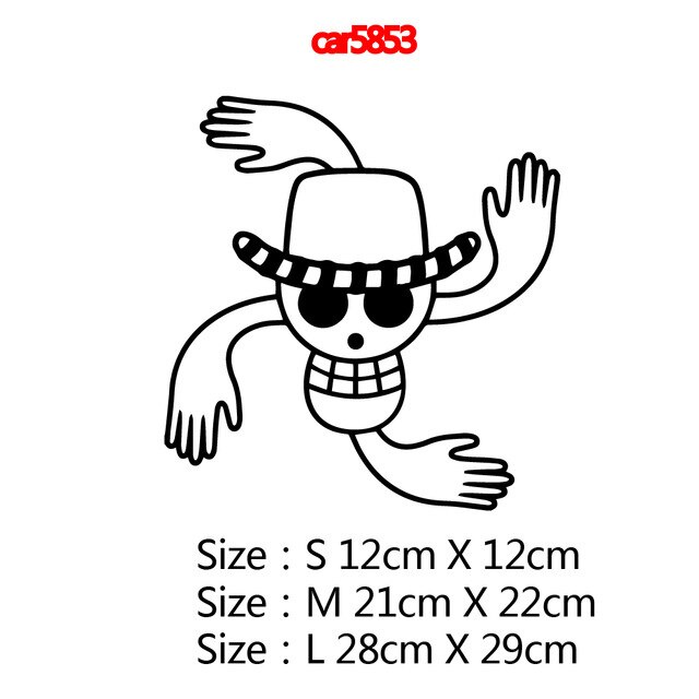 Jual Stiker Motor Cutting Sticker Mobil Stiker ONE PIECE Anime Lucu ...