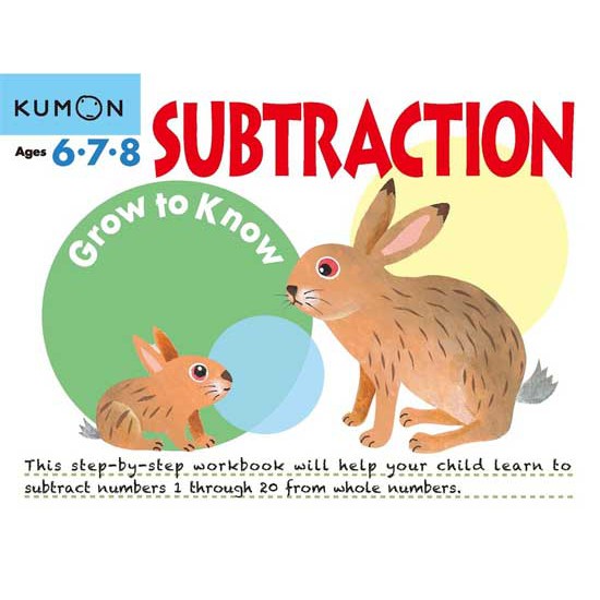 Jual BUKU LATIHAN MATEMATIKA Kumon Grow to Know Subtraction (Ages 6,7,8 ...