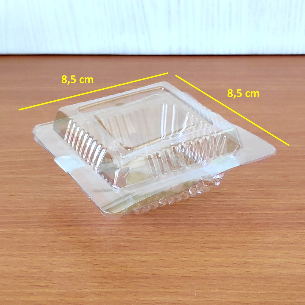 Jual Plastik Mika Makanan 8,5 x 8,5 cm (100 pcs) - Wadah Makanan ...