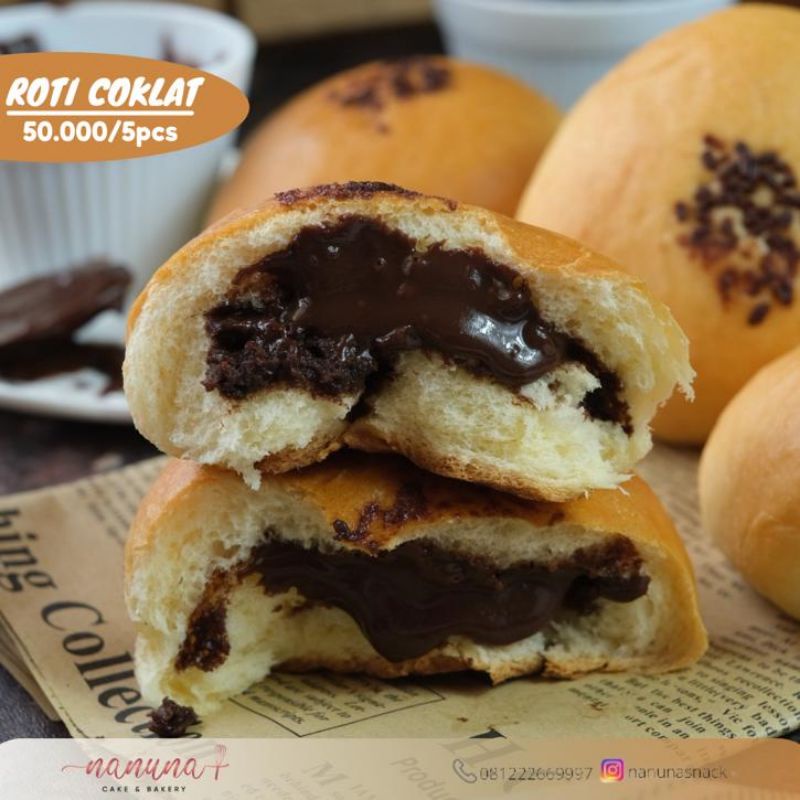 Jual Roti Isi Coklat Premium Isi 5pcs I Roti Tawar I Roti Jadul I Roti ...