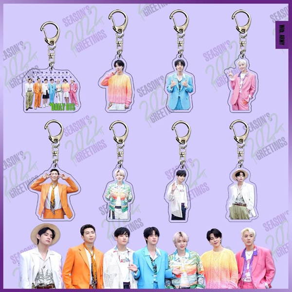 Jual gantungan kunci BTS seasons greetings akrilik keychain agk029(2f1 ...