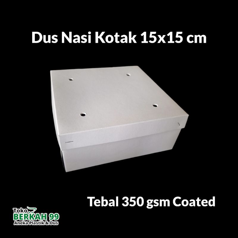 Jual nasi box 15x15 paper box / nasi kotak catering prasmanan / tas ...