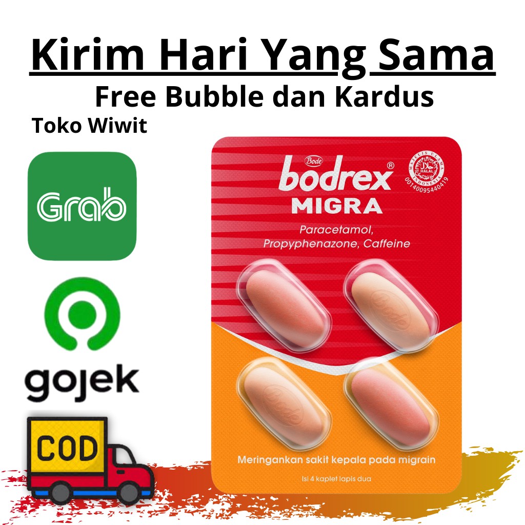 Jual Bodrex Migra Tablet Untuk Migrain Sakit Kepala Sebelah Strip 4 ...