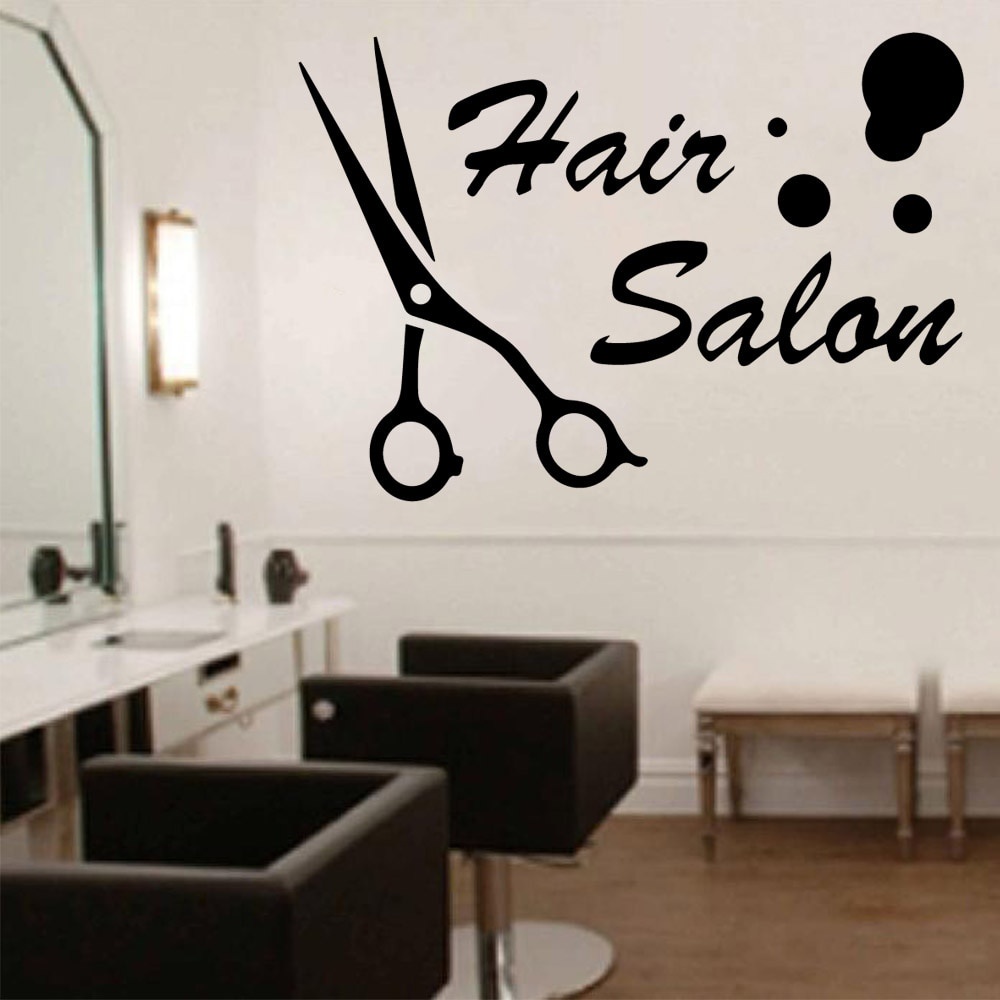 Jual Stiker Dinding Salon Kecantikan Bisa Custom Kreatif Potongan ...