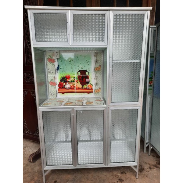 Jual RAK PIRING KACA 6 PINTU | Shopee Indonesia