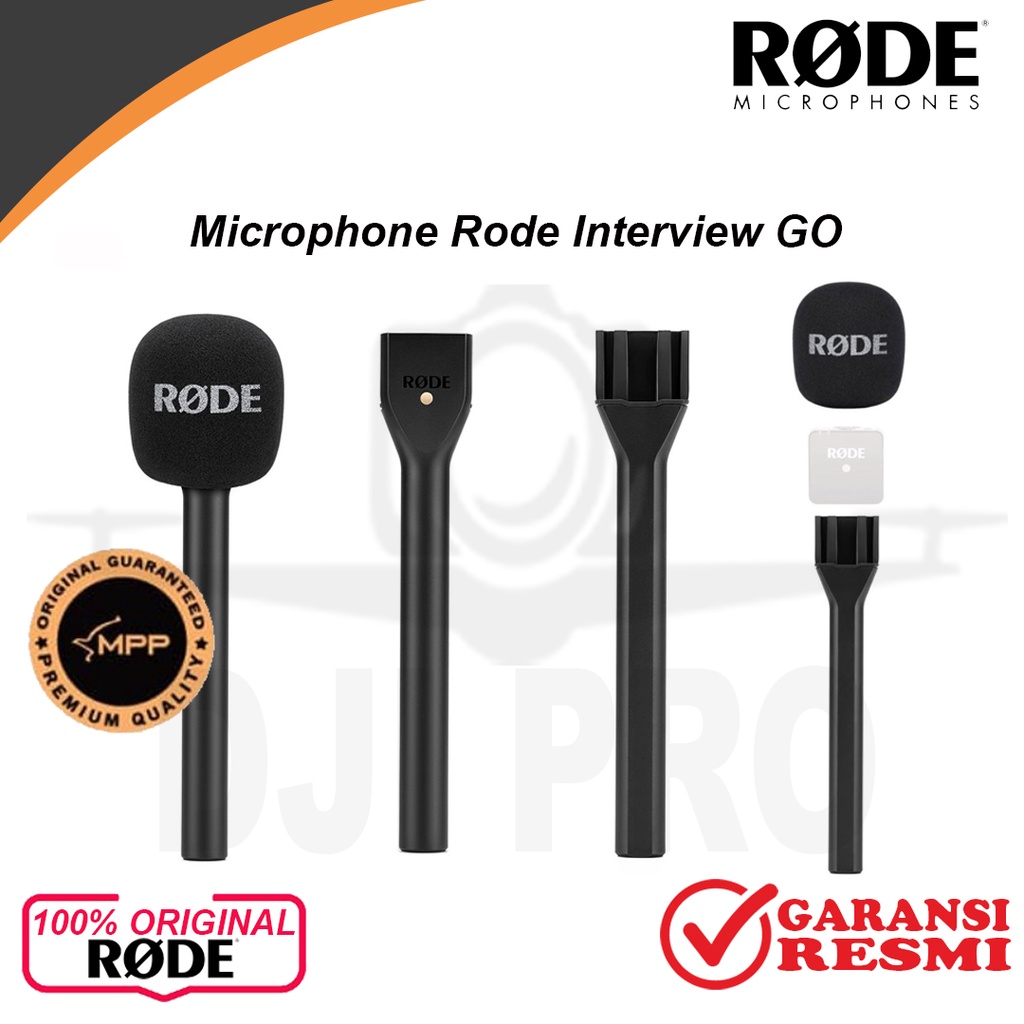 Jual Rode interview Go Microphone Reporter For Wireless Go Acc Handheld ...