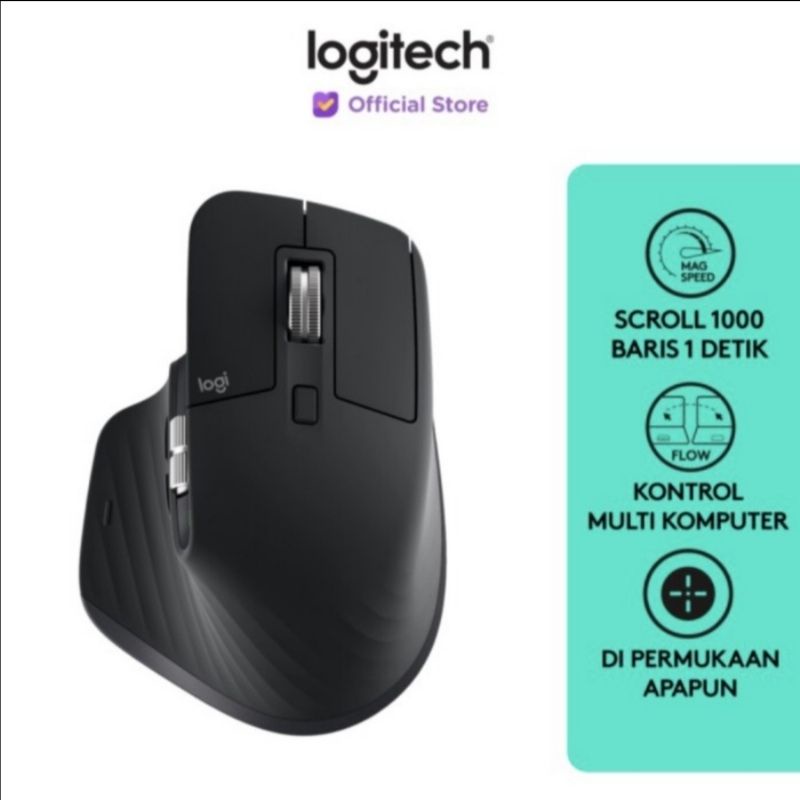 Jual Logitech MX MASTER 3 Advanced Wireless Mouse with Hyper Fast Scroll | Shopee Indonesia