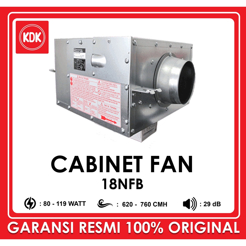 Jual KDK 18NFB – Exhaust Cabinet Fan 20 cm Kipas Angin Hisap Ceiling ...