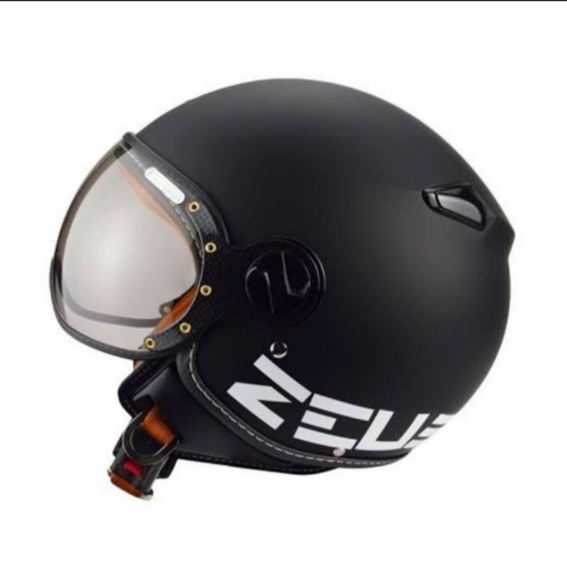 Jual helm zeus 210 matt black doff DD11 white hitam dop putih zs210 ...