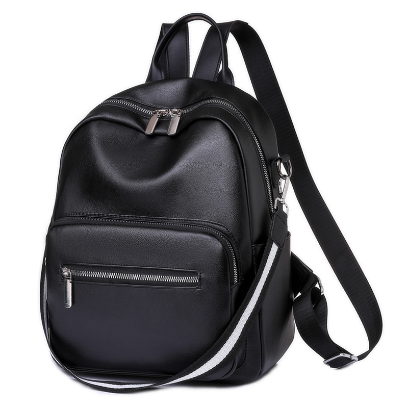 Jual TAS RANSEL WANITA KULIT BACKPACK HITAM RACHETA TA492B5 PREMIUM ...