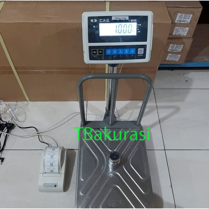 Jual timbangan printer 100kg / timbangan printer label sticker 100 kg ...