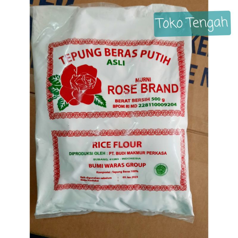 Jual Tepung Beras Putih 500gr Rose Brand | Shopee Indonesia