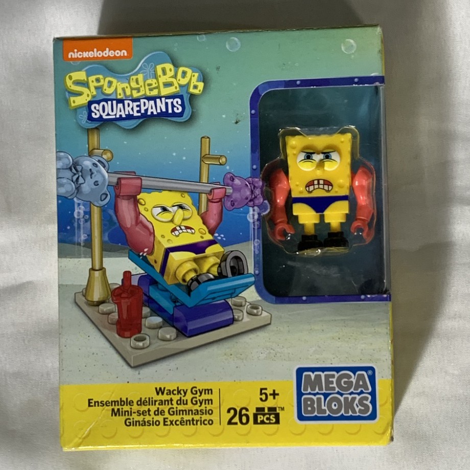 Jual Sponge Bob Square Pants Wacky Gym Action Figure Lego Spongebob ...