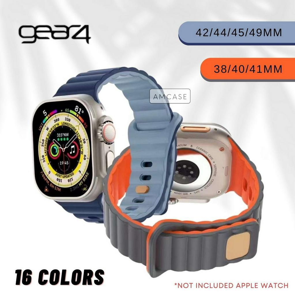 Jual ( TANPA JAM ) GEAR4 | TALI STRAP APPLE WATCH TWO TONE - SERIES ...