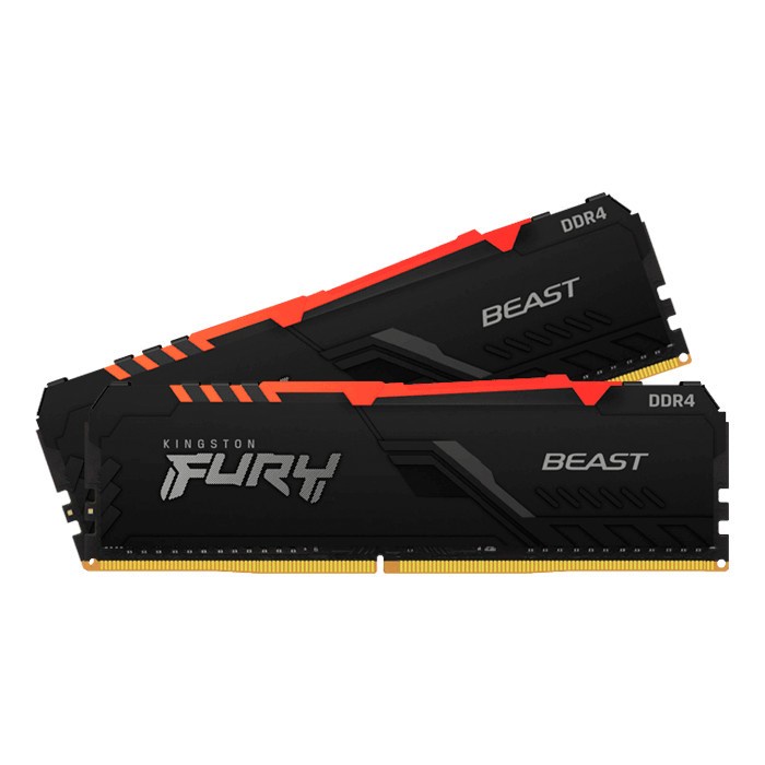Jual Kingston HyperX Fury Beast RGB 16GB (2x8GB) DDR4 3200MHz | Shopee Indonesia