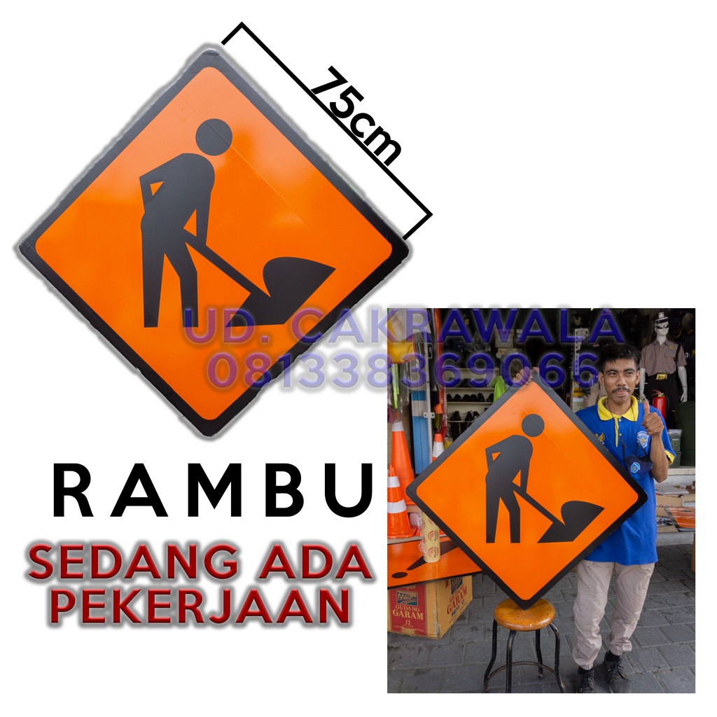 Jual Plang / Plakat / Rambu Hati-Hati Sedang ada Kerja Galian / Sedang ada Pekerjaan | Shopee ...