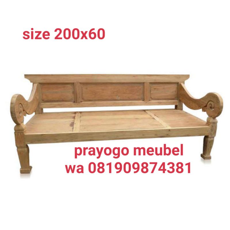 Jual kursi risban antik kuno - bangku antik kayu jati - bale bale kuno ...