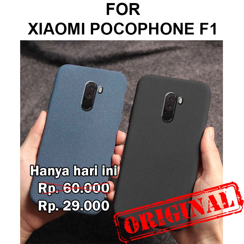 Jual Sand scrub soft case Xiaomi Pocophone F1 casing hp elegant cover ...