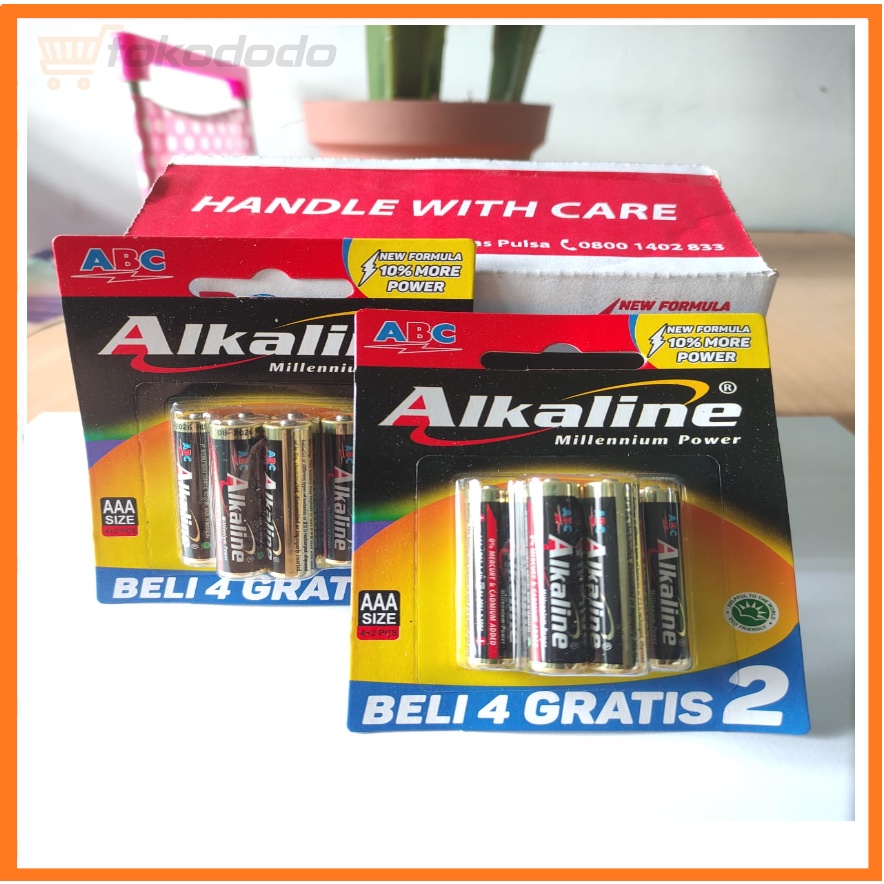 Jual Baterai Alkaline ABC A2 Dan A3 Isi 6pcs | Shopee Indonesia
