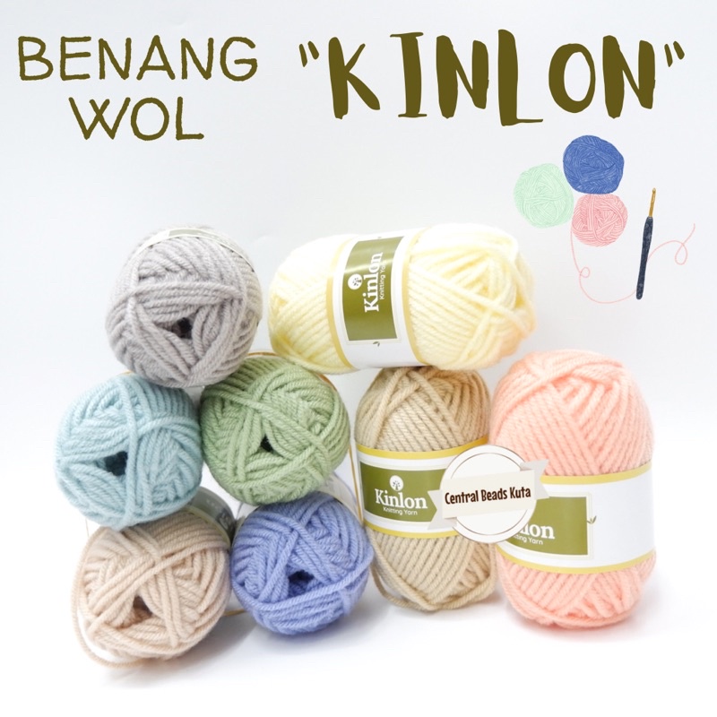 Jual BENANG WOL KINLON ACRYLIC / BENANG WOOL TEBAL | Shopee Indonesia