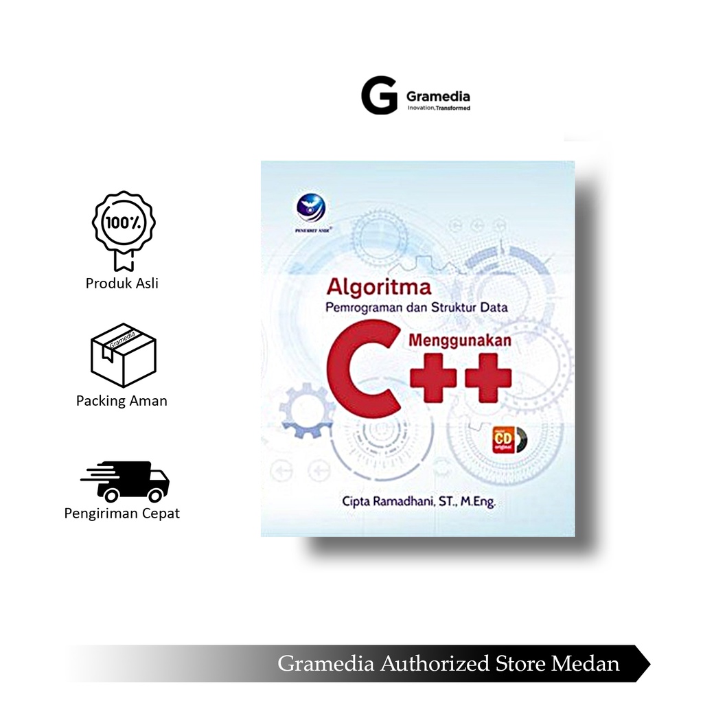 Jual Gramedia Medan - Algoritma Pemrograman Dan Struktur Data Menggunakan C++ | Shopee Indonesia