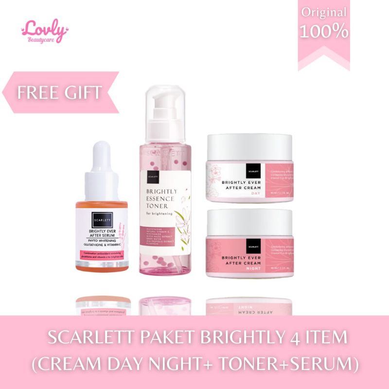 Jual SCARLETT PAKET BRIGHTLY (4 ITEM & 5 ITEM) | Shopee Indonesia
