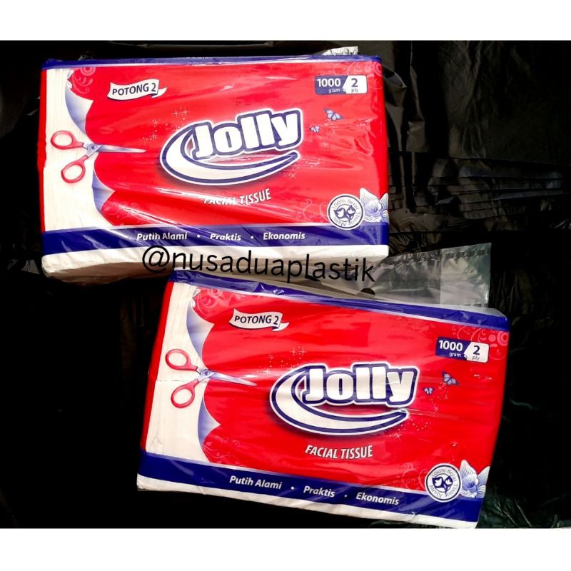 Jual Tissue Jolly Potong 2 1000 gram Tissue Makan Jolly Kotak Tissue ...
