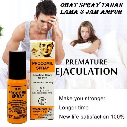 Jual Procomil Spray Original Asli Obat Kuat Pria Tahan Lama Semprot | Shopee Indonesia