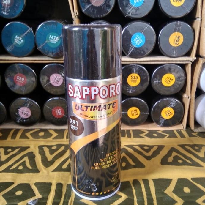 Jual Sapporo Ultimate X91 Xirallic Brown ( coklat ) / sapporo spray 400 ...