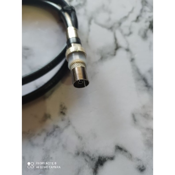 Jual KABEL ANTENA TV RG6 PLATINUM STB CCTV PERPANJANGAN FEMALE TO MALE DENGAN KONEKTOR PRESS ...