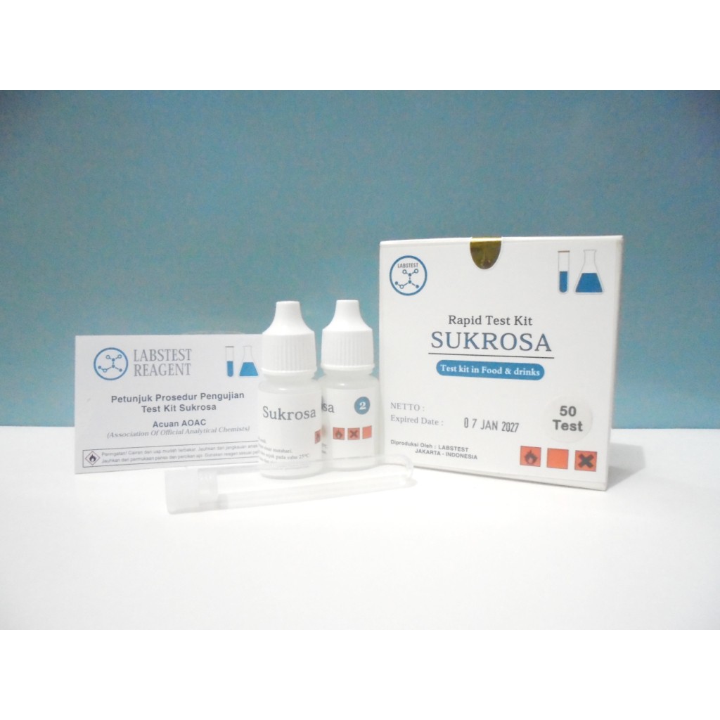 Jual Test Kit Sukrosa - Rapid Test Sucrose - Reagen Uji Cepat Sukrosa ...