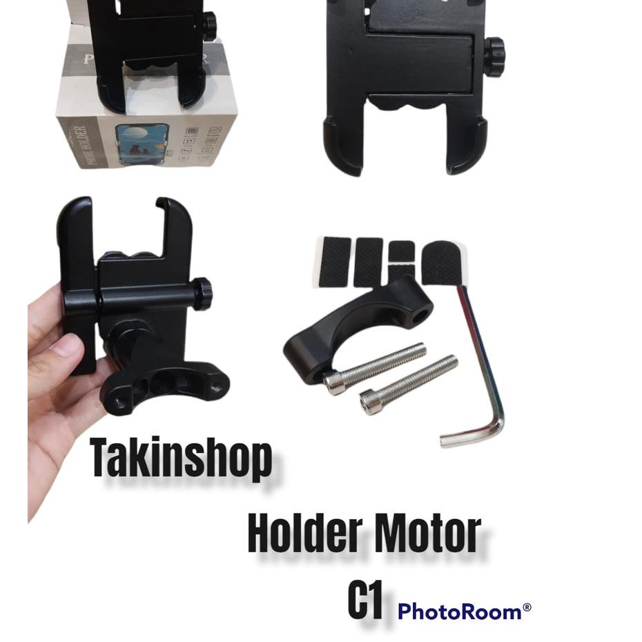 Jual Hot Sale Holder Hp Motor Full Besi Stang Motor Universal C1 ...