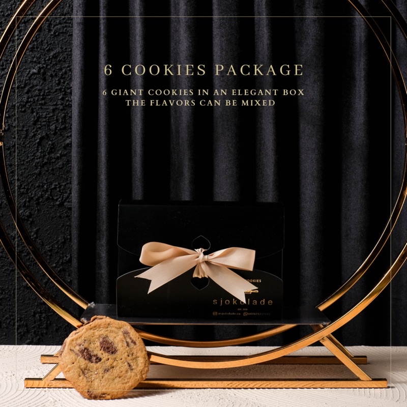 Jual Sjokolade Giant Cookies in a box( 6 cookies in a box) | Shopee ...