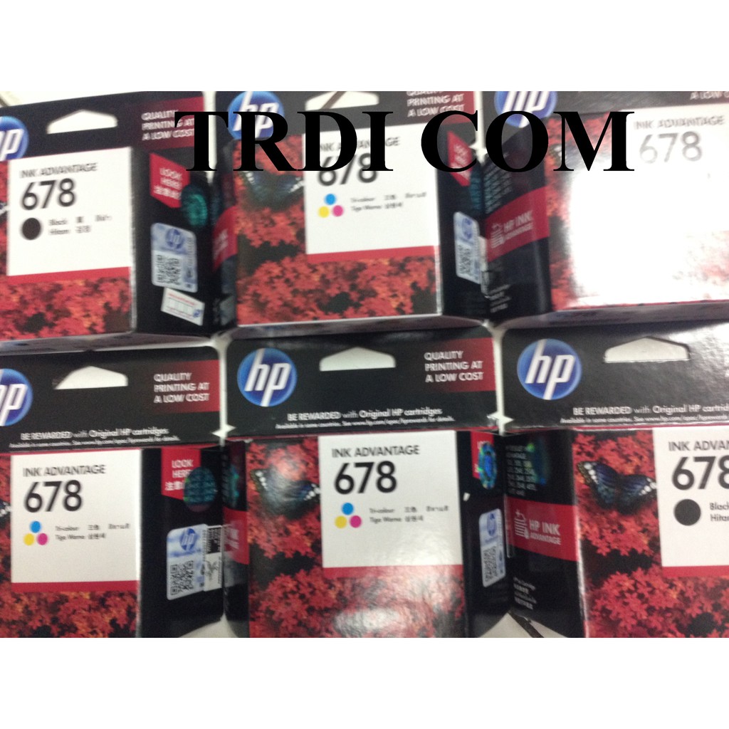 Jual Catridge Tinta Hp 678 Black / Colour RESMI 1515, 2515, 2545 4515 ...