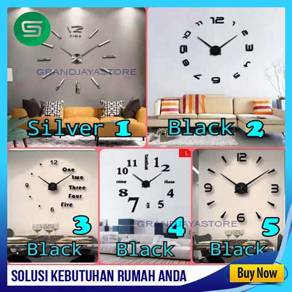 Jual Jam dinding jumbo DIY diameter | Shopee Indonesia