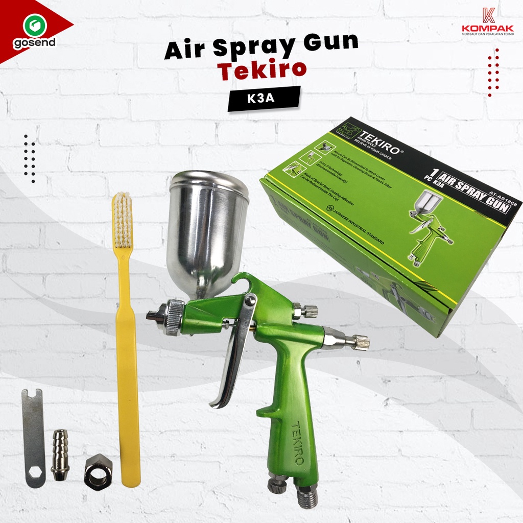 Jual SPRAY GUN K3A ORIGINAL TEKIRO / ALAT SEMPROTAN CAT TEKIRO alat cat ...