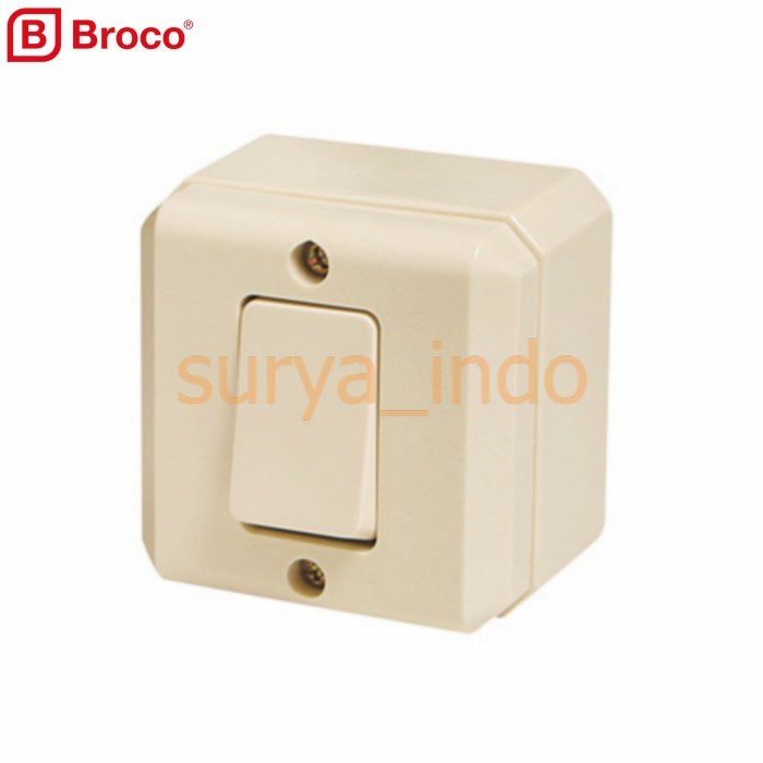 Jual SAKLAR ENGKEL / TUNGGAL BROCO 16210 SAKLAR OUTBOW SINGLE SWITCH ...