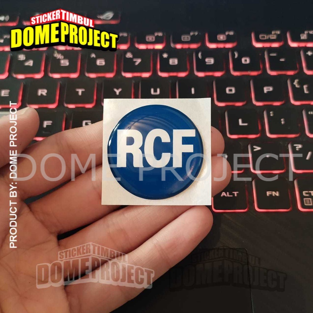 Jual EMBLEM STIKER RCF SOUND STIKER AUDIO STICKER LENTUR 3D BENTUK ...
